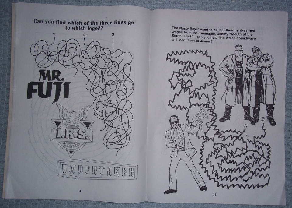 WWE WWF Wrestling Poster Magazine Sticker Album Puzzle Book Bundle John ...