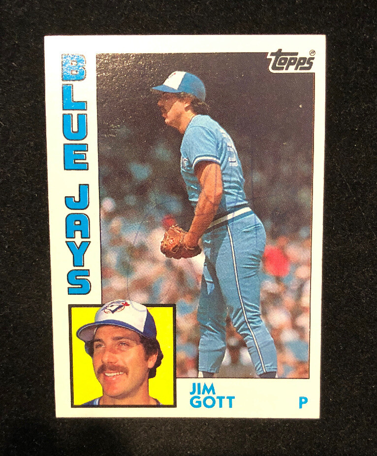 JIM GOTT 1984 TOPPS AUTOGRAPHED SIGNED AUTO BASEBALL CARD BLUE JAYS 9 ...