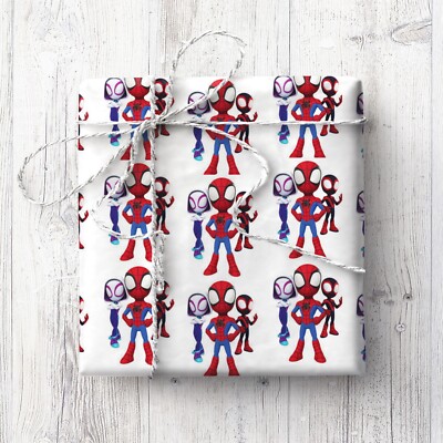 Spidey and his Amazing Friends Wrapping Paper x 2 Sheets - Gift wrap ...
