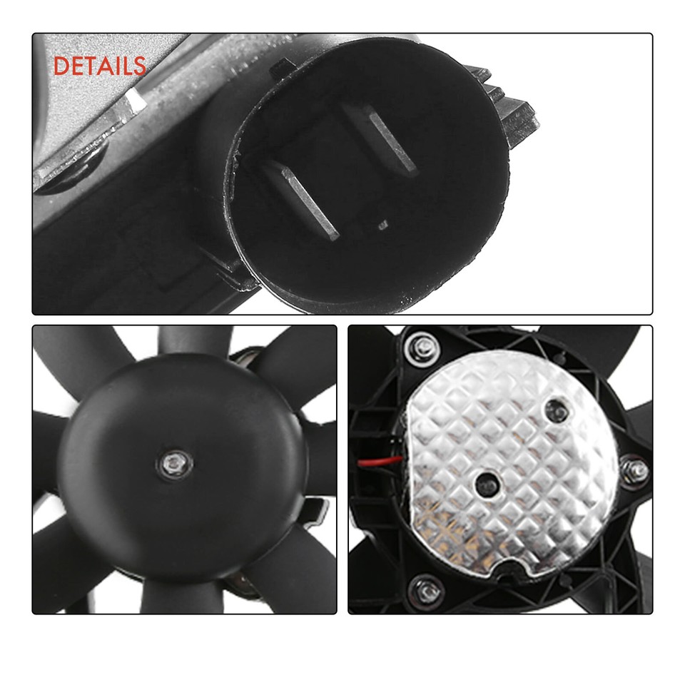 New AC Condenser & Dual Cooling Fan Assembly Kit for Ford Edge 11-14 ...