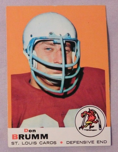 1969 Topps #87 Don Brumm St Louis Cardinals Football Card ex-mt | eBay
