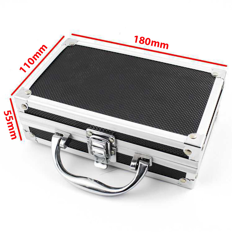 Portable Toolbox Aluminum Carry Case Travel Anti-collision Sturdy ...