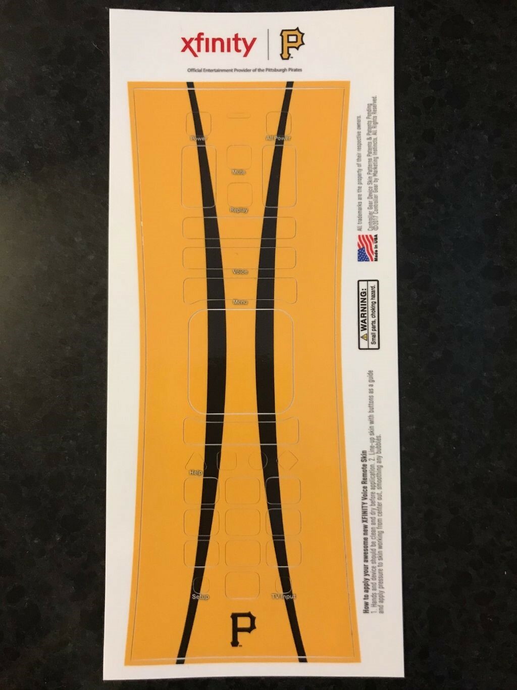 NEW COMCAST/XFINITY SKIN/STICKER FOR X1 XR11 VOICE REMOTE-PITTSBURGH ...