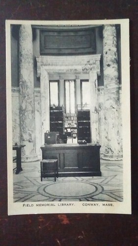 Field Memorial Library, Conway, MA - Early 1900s | eBay