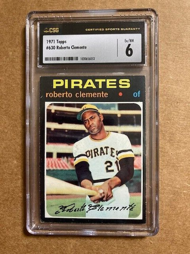 1971 Topps #630 Robert Clemente - CSG 6 EX/NM | eBay