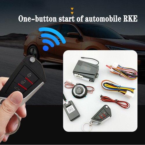 Car Keyless Entry Engine Starter Alarm Push Button APP Remote Stop ...