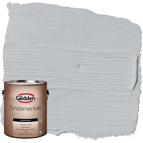 Fundamentals Exterior Paint Train Gray Fade Resistant Flat 1 Gallon | eBay