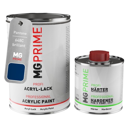 Pantone 648C Blue brillant peinture acrylique 1,5L durcisseur y.c ...
