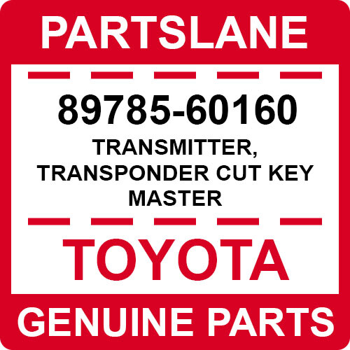 GENUINE OEM TOYOTA YARIS 4RUNNER TRANSPONDER KEY MASTER TRANSMITTER ...
