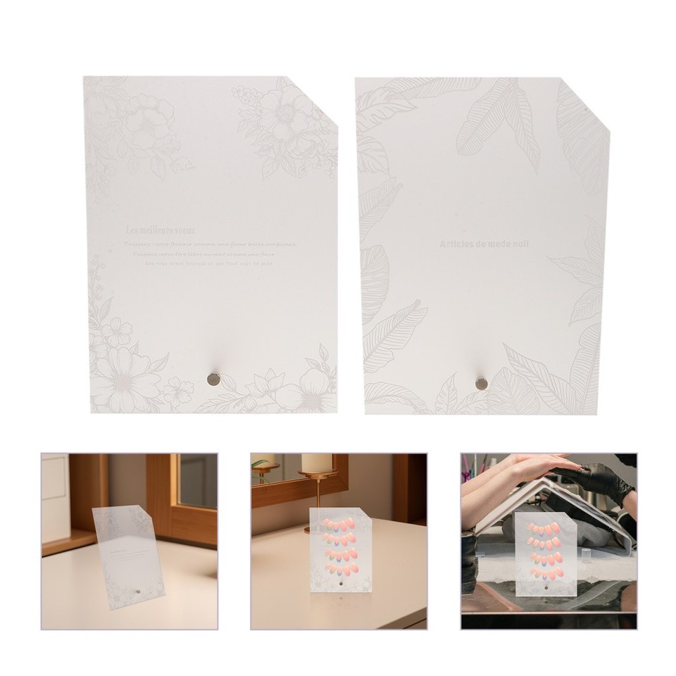 2pcs Fake Nail Stand: Nail Art Display Stand False Manicure Sample ...