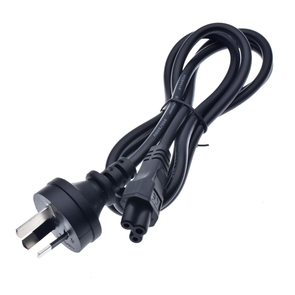 SAA Approved Power Cable 3 Pin Australian Plug to IEC-C5 (Cloverleaf ...