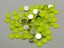 200 Neon Yellow Flatback Acrylic Round Rhinestone Gems 8mm No Hole | eBay