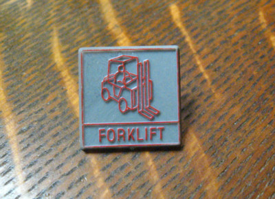 Forklift Driver Vintage Lapel Pin - Machine Operator Warehouse Worker ...
