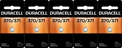 5 Duracell 370 371 - SR920SW Button Cell Batteries 41333107097| eBay