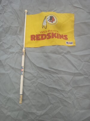 Vintage MOBIL Washington Redskins Spirit Flag (Yellow) - Emerson Flag ...