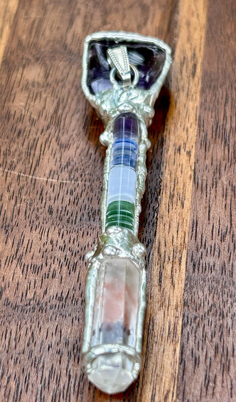 Chakra Mini Wand Selenite Energy Clearing Protection Healing Crystal ...