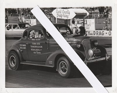 1960s Drag Racing-1937 D/Gas Chevy-DWANE BASHAM-STEVE KANUIKA-Cecil ...