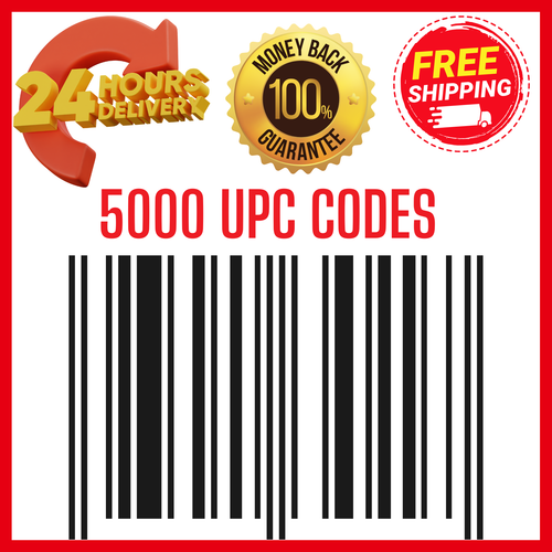 5,000 EAN-13 & UPC Barcodes Bulk Sale | Instant Delivery Verified & Scannable | eBay