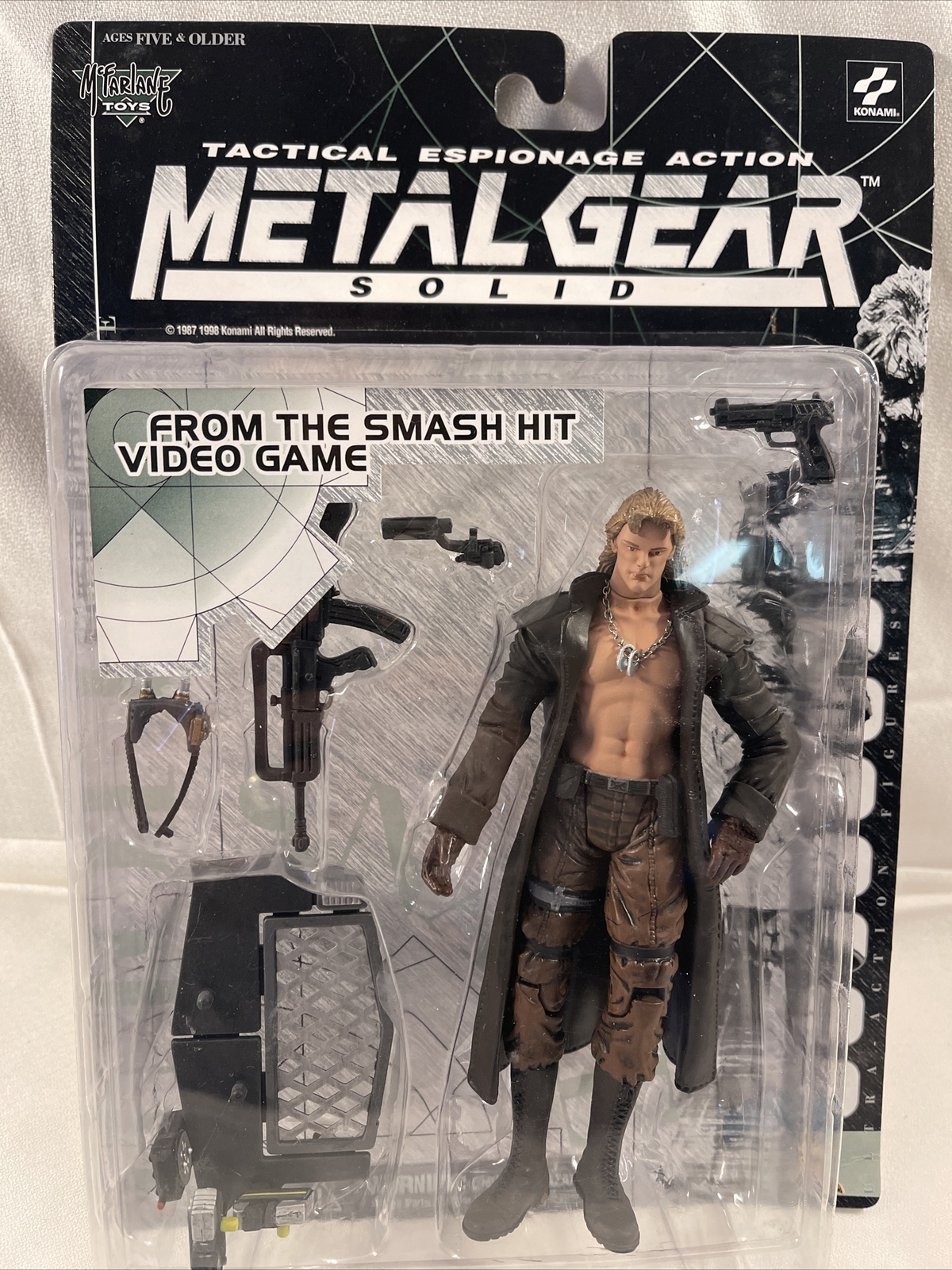 Metal Gear Solid LIQUID SNAKE 6" Action Figure Mcfarlane Toys 1998 NEW ...