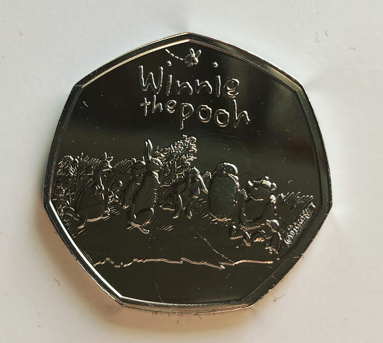 2020-2022 Winnie the Pooh 50p Coins Fifty Pence Inc Tigger, Piglet ...