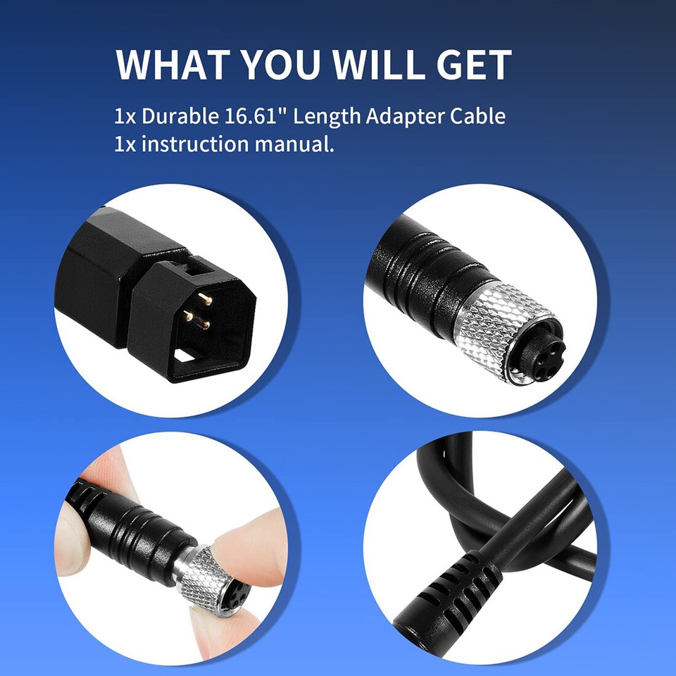 Humminbird 7-Pin Adapter Cable Replacement for Minn Kota MKR-US2-8 ...