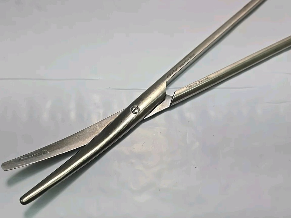 V. Mueller Metzenbaum Nelson Vital Curved Blunt Tip Scissors 11" CH2020 ...