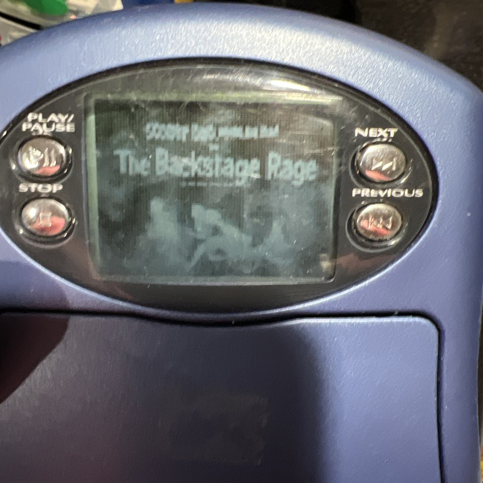 VideoNow Personal Video Player Blue With Scooby Doo The Rage Backstage ...