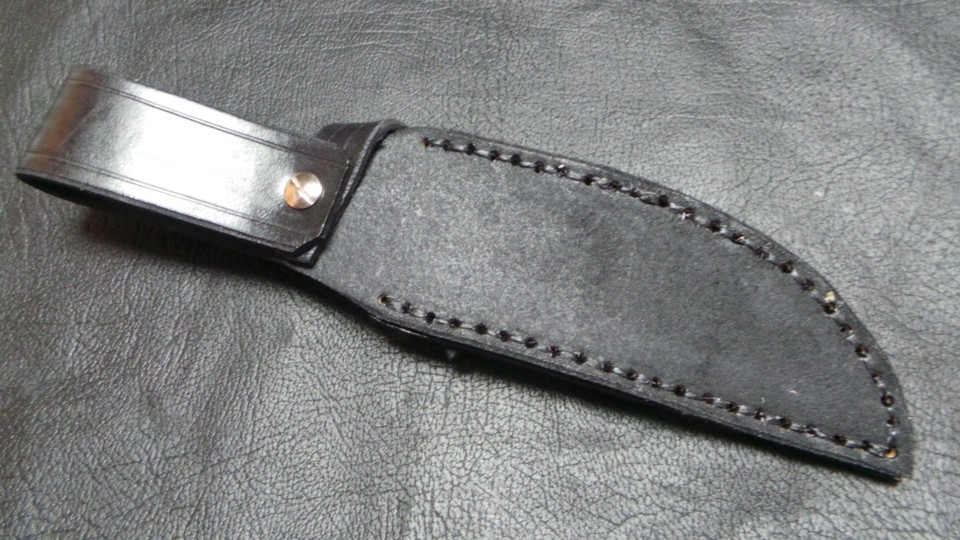 HAND MADE LEATHER 100% PYTHON SNAKE SKIN KNIFE SHEATH 5" | eBay