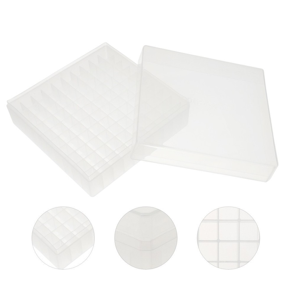 2 PCS Plastic Tube Freezing Box Container Freezer Tubes Small with Caps ...