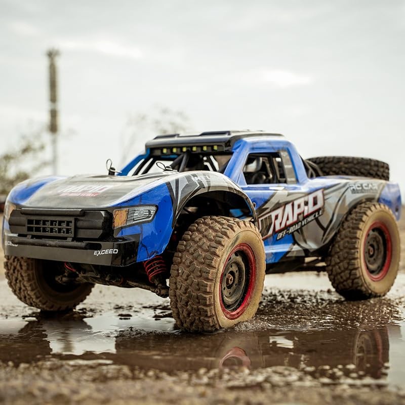 RC Cars 1:14 RC Truck 30 MPH 4WD Remote Control Car All Terrain Trophy ...