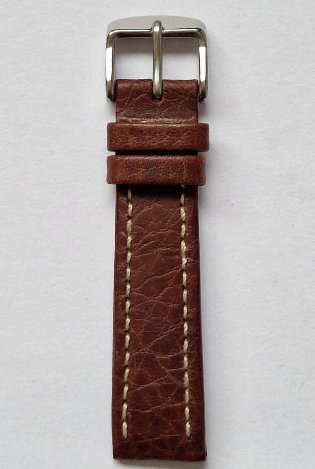 Condor Adria Leather Watch Strap Buffalo Calf 517 Black/Brown White ...