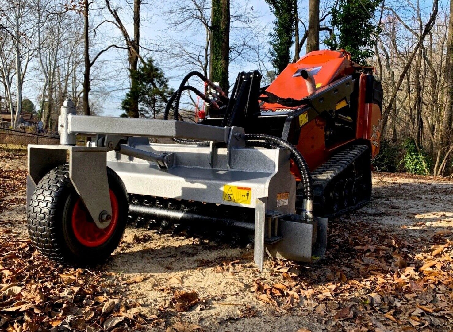 Gen2 Mini Skid Steer Power Rake Soil Conditioner for Toro Dingo Boxer ...