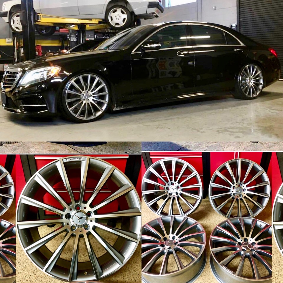 MERCEDES 18 INCH E63 18/8.5 RIMS WHEELS SET4 NEW E350 E300 E550 C300 ...