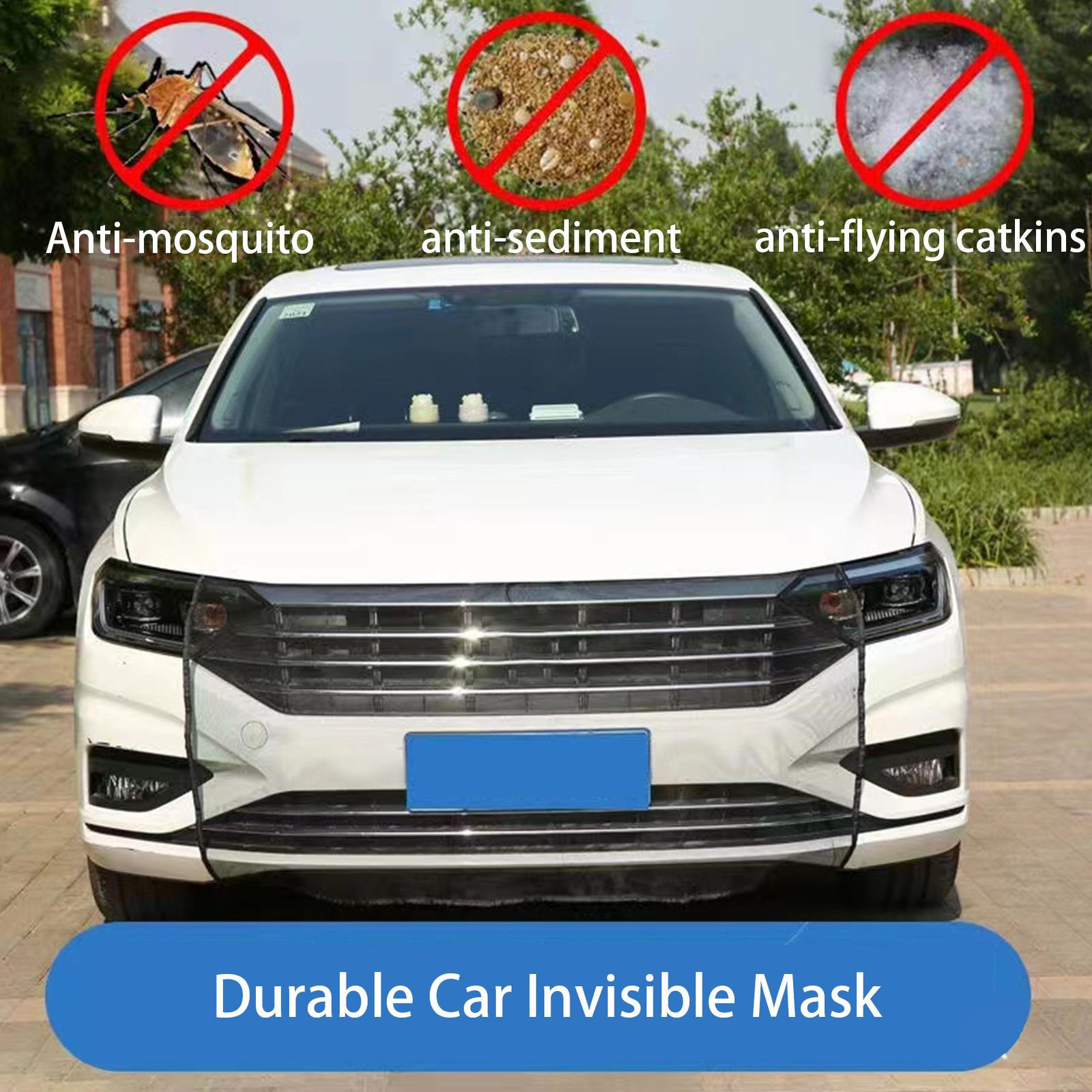 Protective Net for Car High Density Car Front Protector Invisible black ...