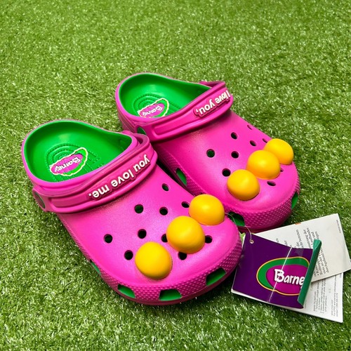 Crocs Barney Classic 209453-3E8 Clog Unisex Size 3 Pink Comfort Shoes ...
