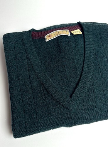 Vintage Joey Rodolfo 1879 Merino Wool Sweater Green V-neck Men’s XL ...