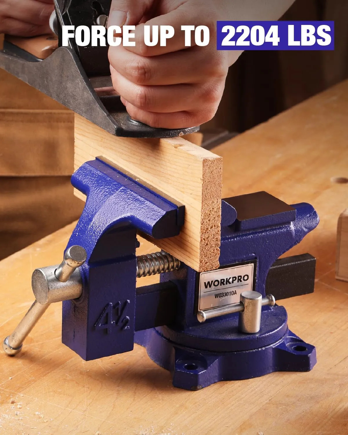 4 1/2 Inch Bench Vise Heavy Duty Metal Table Vice For Workshop Garage ...