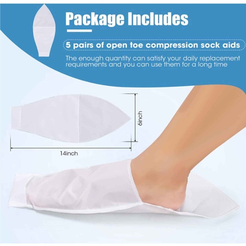 10 Pack Compression Stocking Dressing Aid Open Toe Compression Sock Aid ...