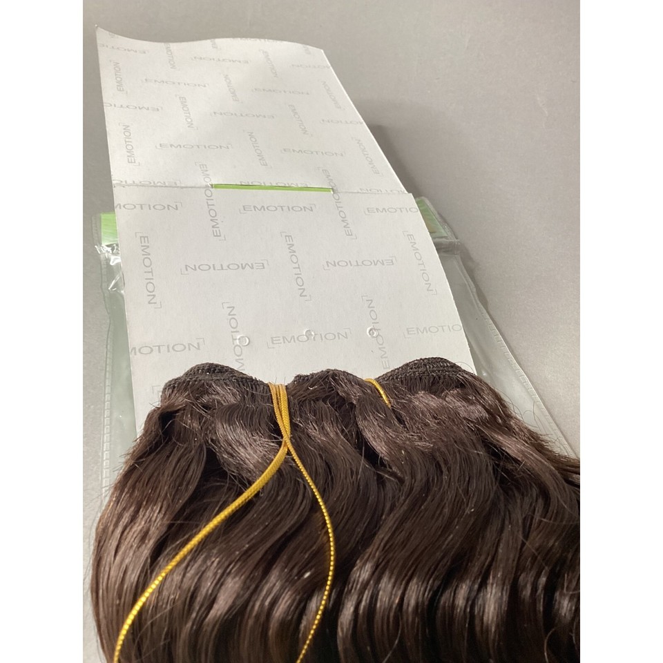 14" Ripple Deep Wave Color #4 Dark Brown Blended Hair Extensions Track ...