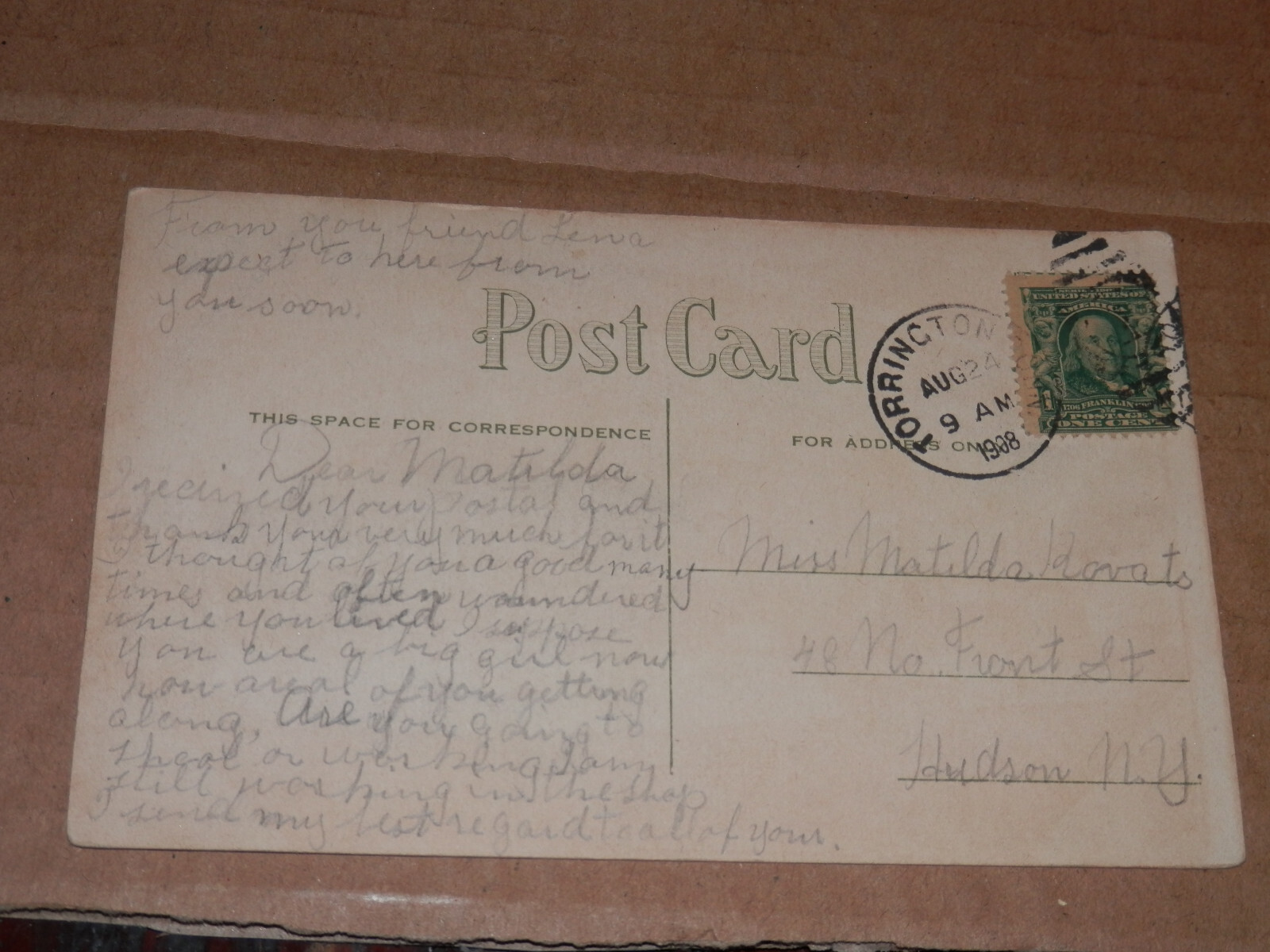 TORRINGTON CT - FIRE DEPARTMENT HEADQUARTERS - 1908 USED POSTCARD | eBay