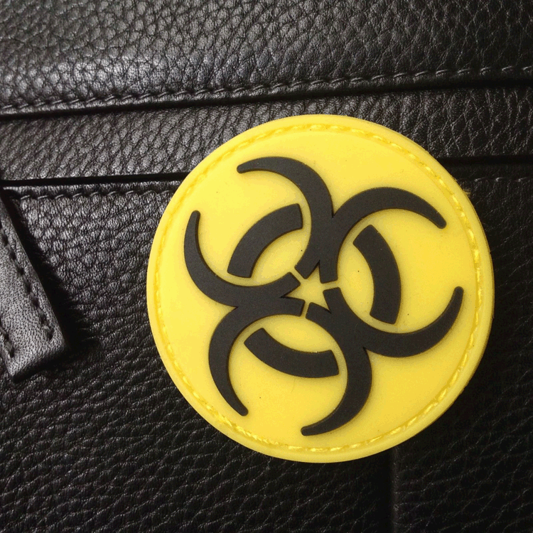 2PCS 3D PVC ZOMBIE HUNTER OUTBREAK RESPONSE TACTICAL BIOHAZARD RUBBER ...