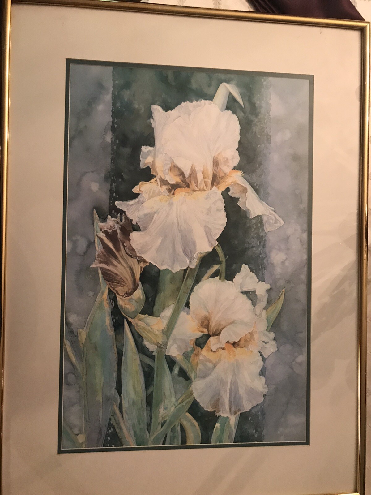 Mary Booth Cabot Iris Painting | eBay
