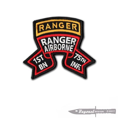 1st Ranger (OLD) Battalion Ranger Scroll w/RANGER Wax Back - 3 1/4" x 2 ...