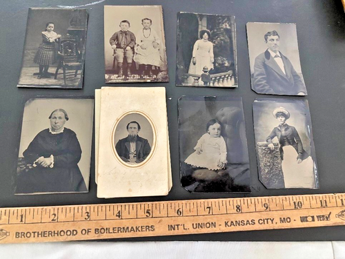 LOT of 8 CIVIL WAR ERA VICTORIAN TIN TYPES | eBay