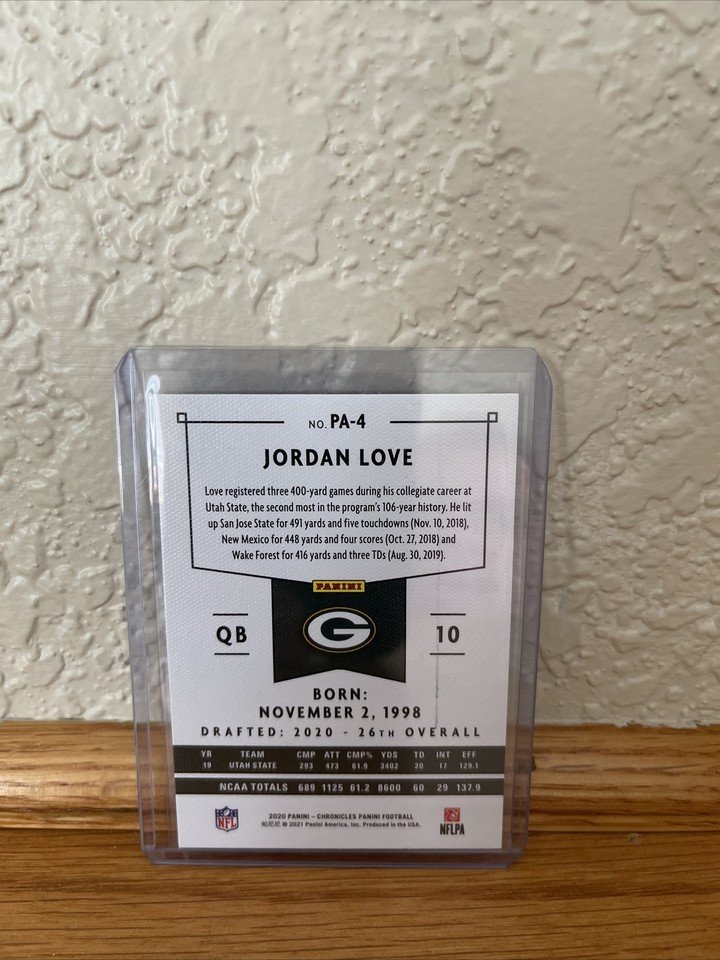 2020 Panini Chronicles Jordan Love Rookie Card Nice! | eBay