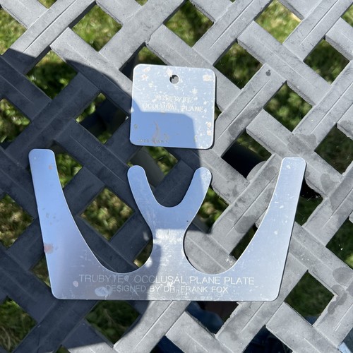 Trubyte Occlusal Plane Plate by Dr. Frank Fox NICE! | eBay