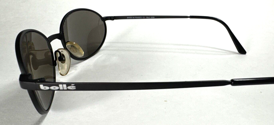 Vintage BOLLE 5508 Sunglasses Light black Metal frame Grey reflective ...