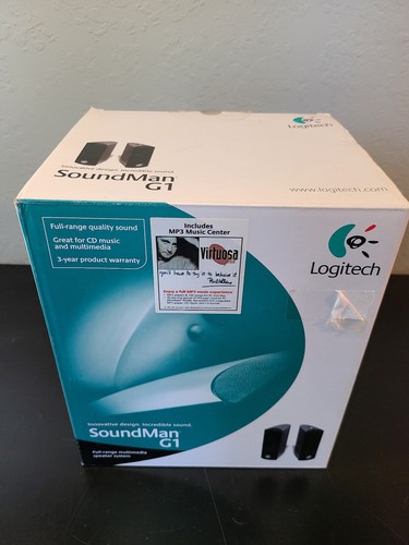 Logitech SoundMan G1 Full-Range Multimedia Speaker System *NEW* | eBay