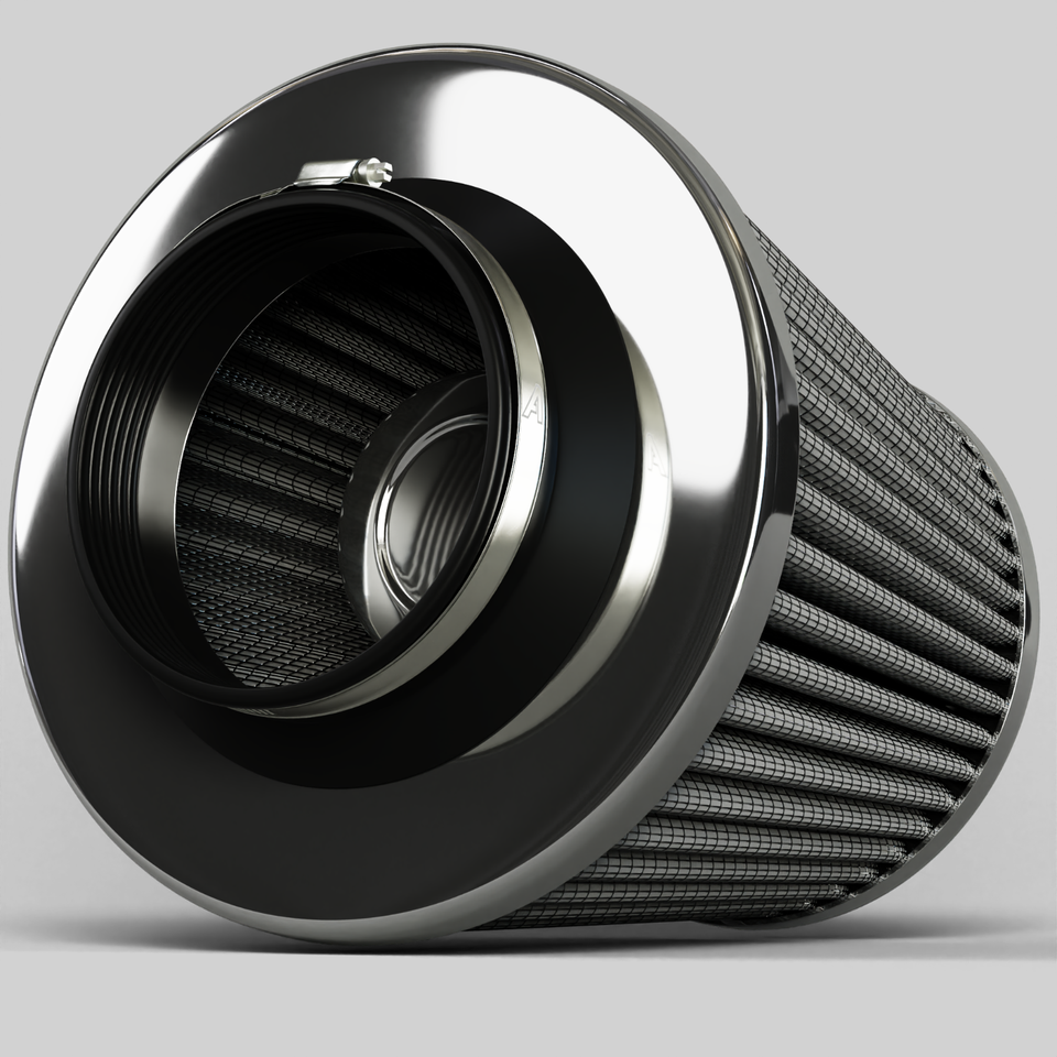 UNIVERSAL 75mm 3" AIR FILTER NECK CONE INDUCTION HIGH FLOW CAR ...