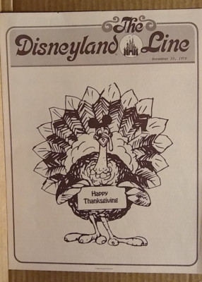 Vintage Disneyland Line Magazine for Disney Cast Members November 23 ...